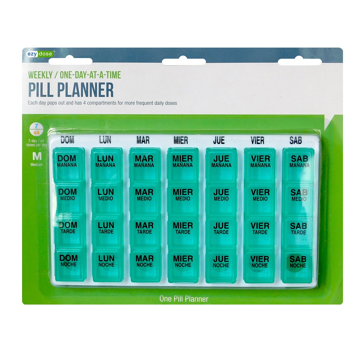 Pastillero mediano multiple 7 días — Abastecedor Ortopédico
